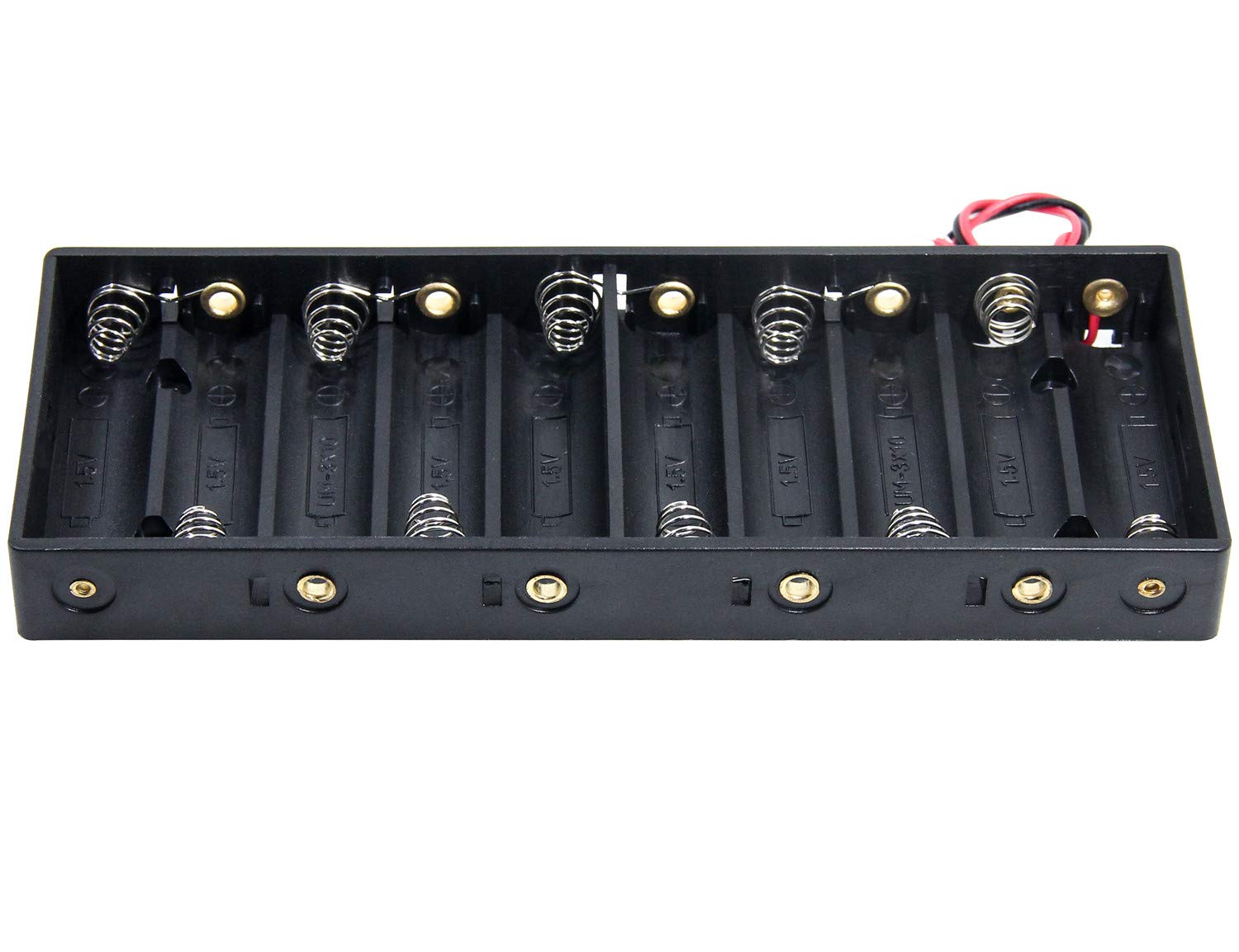 12v aa Battery Holder, 10 AA Battery Holder with Wire Leads 1.5V for LED Lights