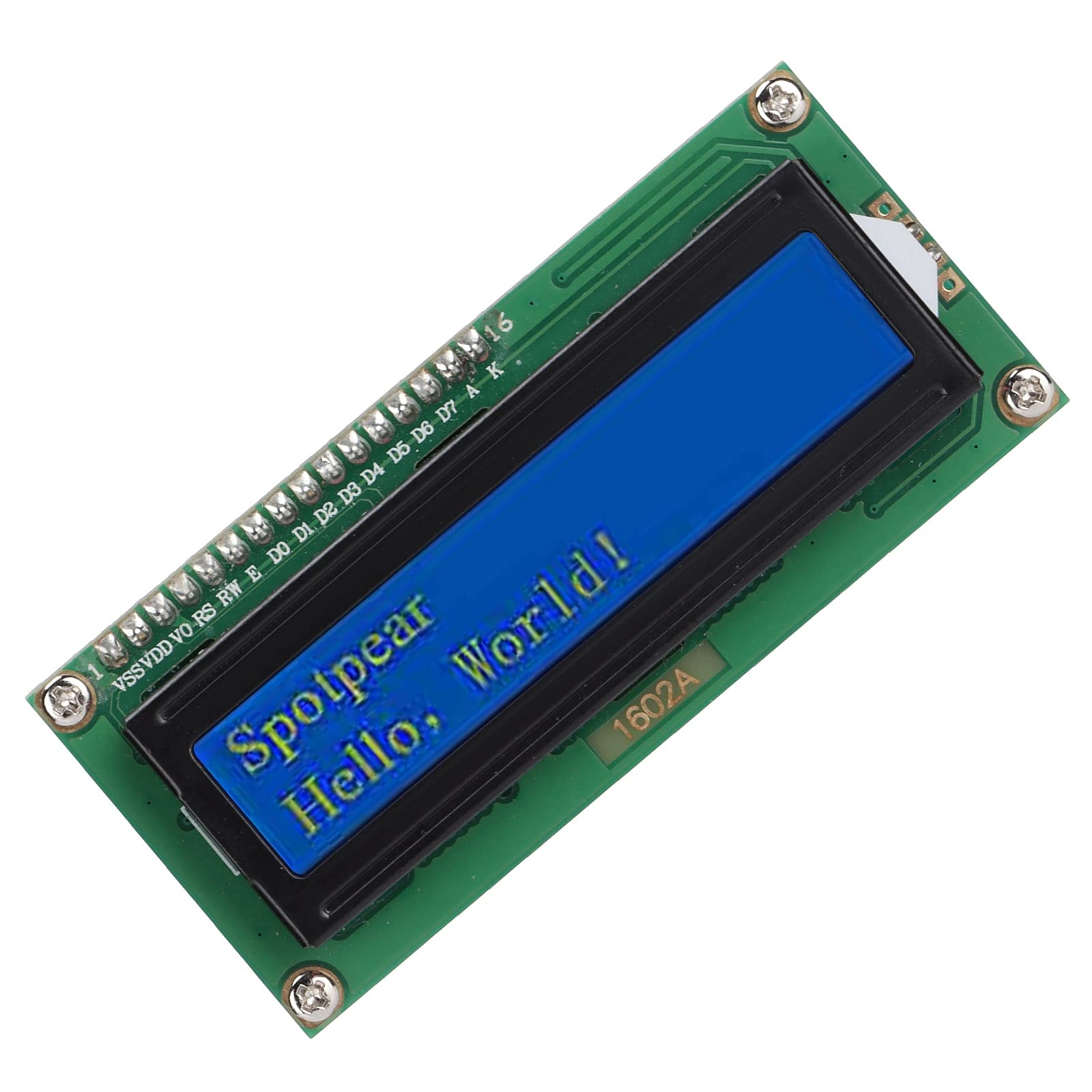 1602 LCD Display Screen Blue, LCD Display Module, Screen Expanding Board Accessories for Raspberry Pico(I2C Serial Port)