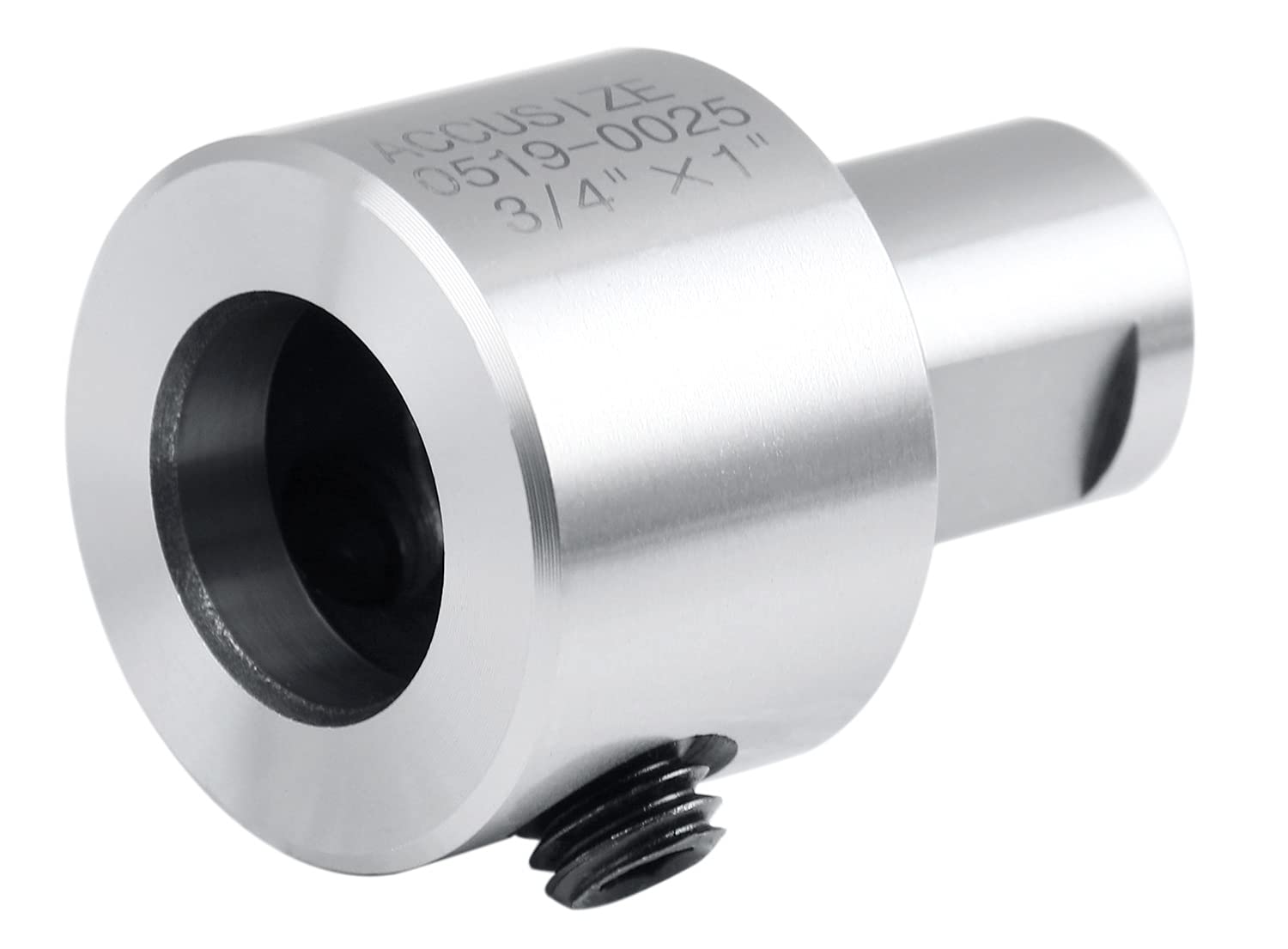 Accusize Industrial Tools 3/4 in. Annular Cutter Extension for a 3/4'' / 19.05 mm Weldon Shank Annular Cutter, 1" Long, Weldon Adapter, 0519-0025