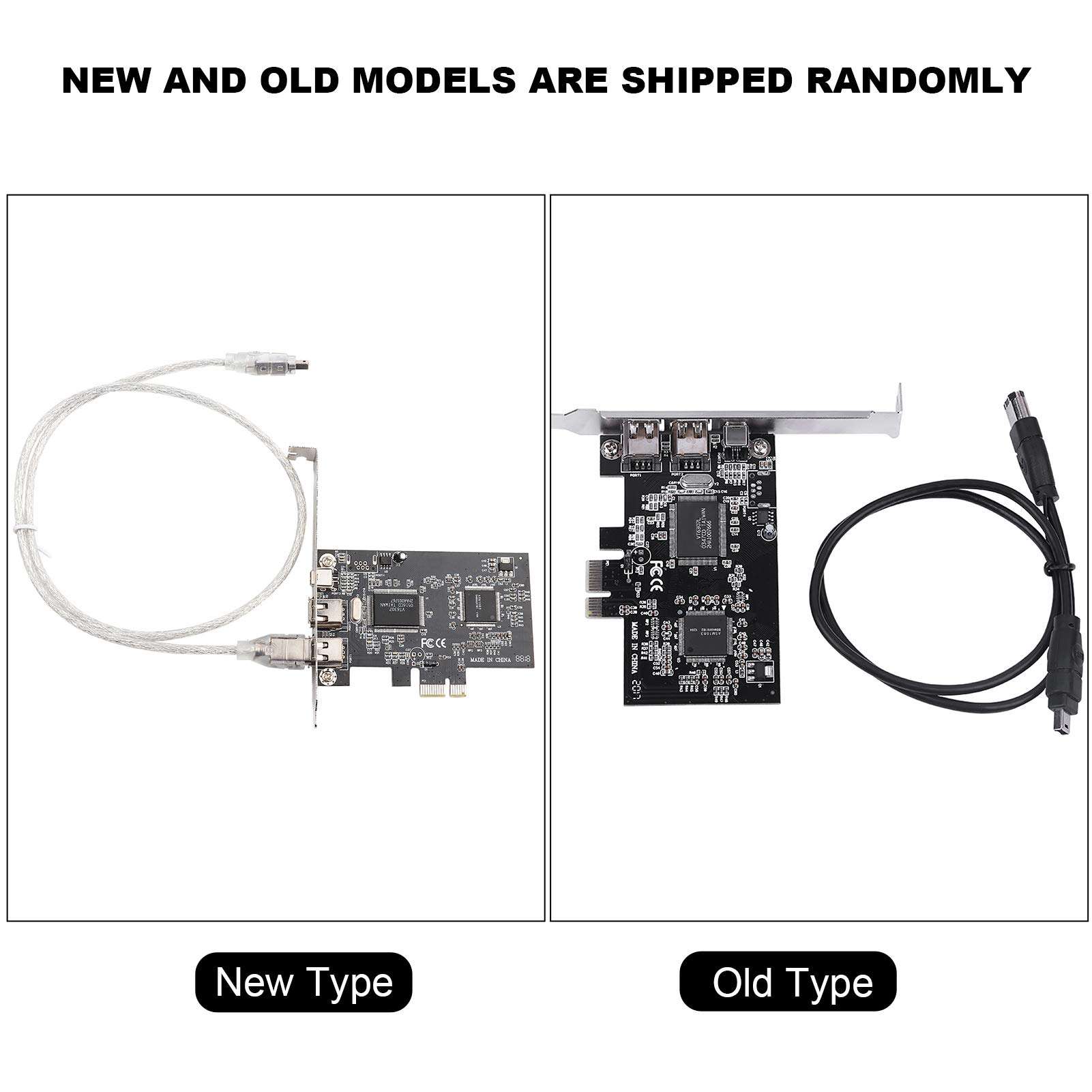 800Mbps PCI-E Express Card, 1394a IEEE 1394b Controller Card with Firewire Cable, for Video,Audio ,Industrial Cameras,Video Cameras