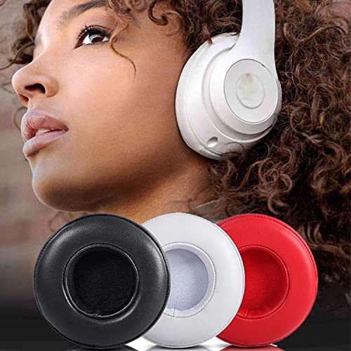 Adhiper Replacement Mixr Earpads Replacement Ear Pads Protein PU Leather Ear Cushion is Compatible with Mixr On-Ear Headphones (Red)
