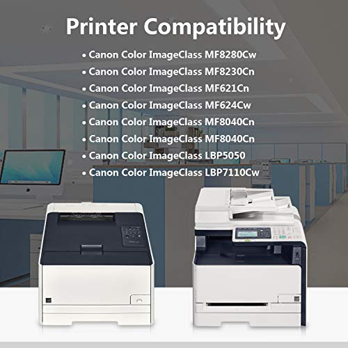 3 Pack (C/M/Y) Cartridge 131 Remanufactured Toner Replacement for Canon Color MF8280Cw MF8230Cn MF620C MF621Cn MF624Cw MF628Cw MF623Cn MF626Cn LBP7110Cw LBP5050 MF8280Cw MF8230Cn Printer