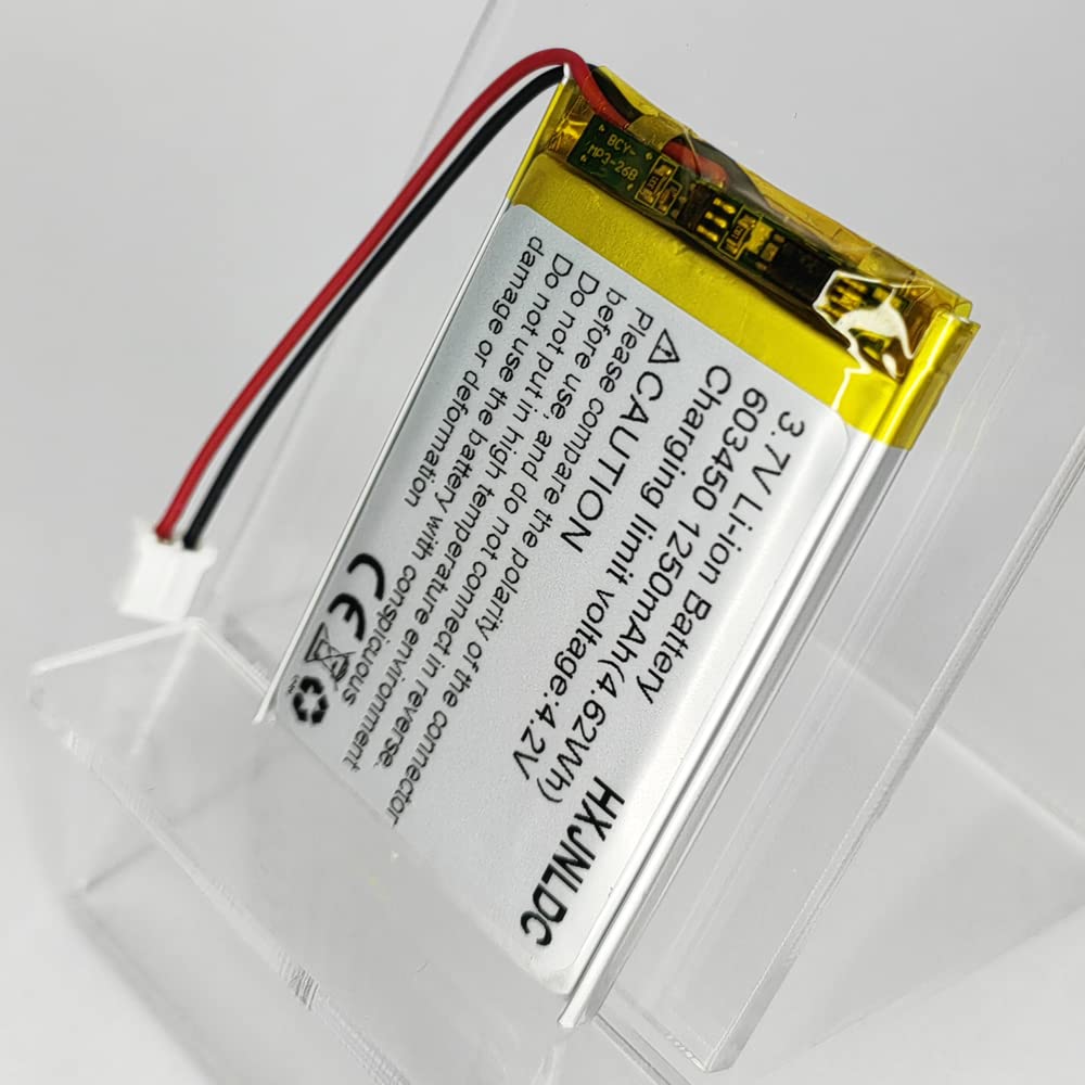 3.7v 1250mAh 603450 Replacement Battery for Sony PS4 Gold Wireless Stereo Headset,Compatible with PS3 Controller CECHZC2E CECHZC2J CECHZC2H CECHZC2A and CECHZC2U, Lip1349 LIP1472 LIP1859 Playstation 3