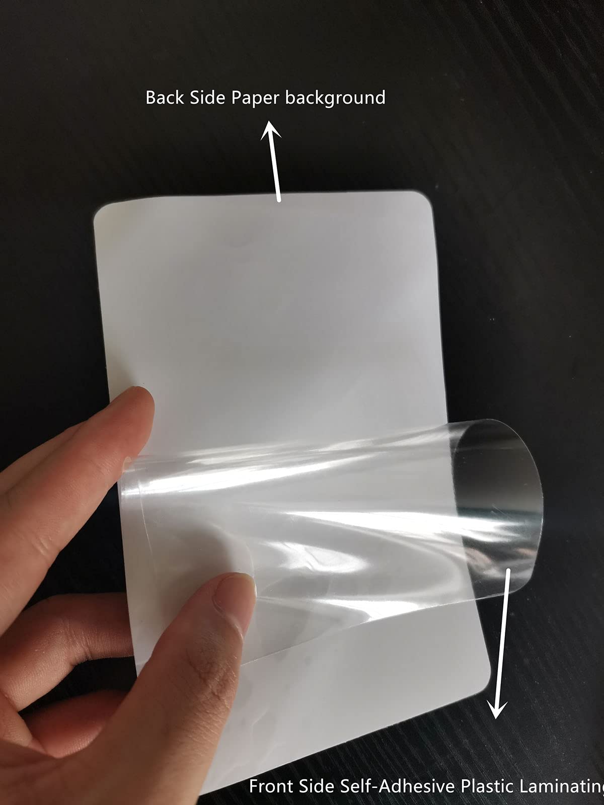 20-Pack Clear Self-Adhesive Laminating Plastic Paper, 4x6 Inches