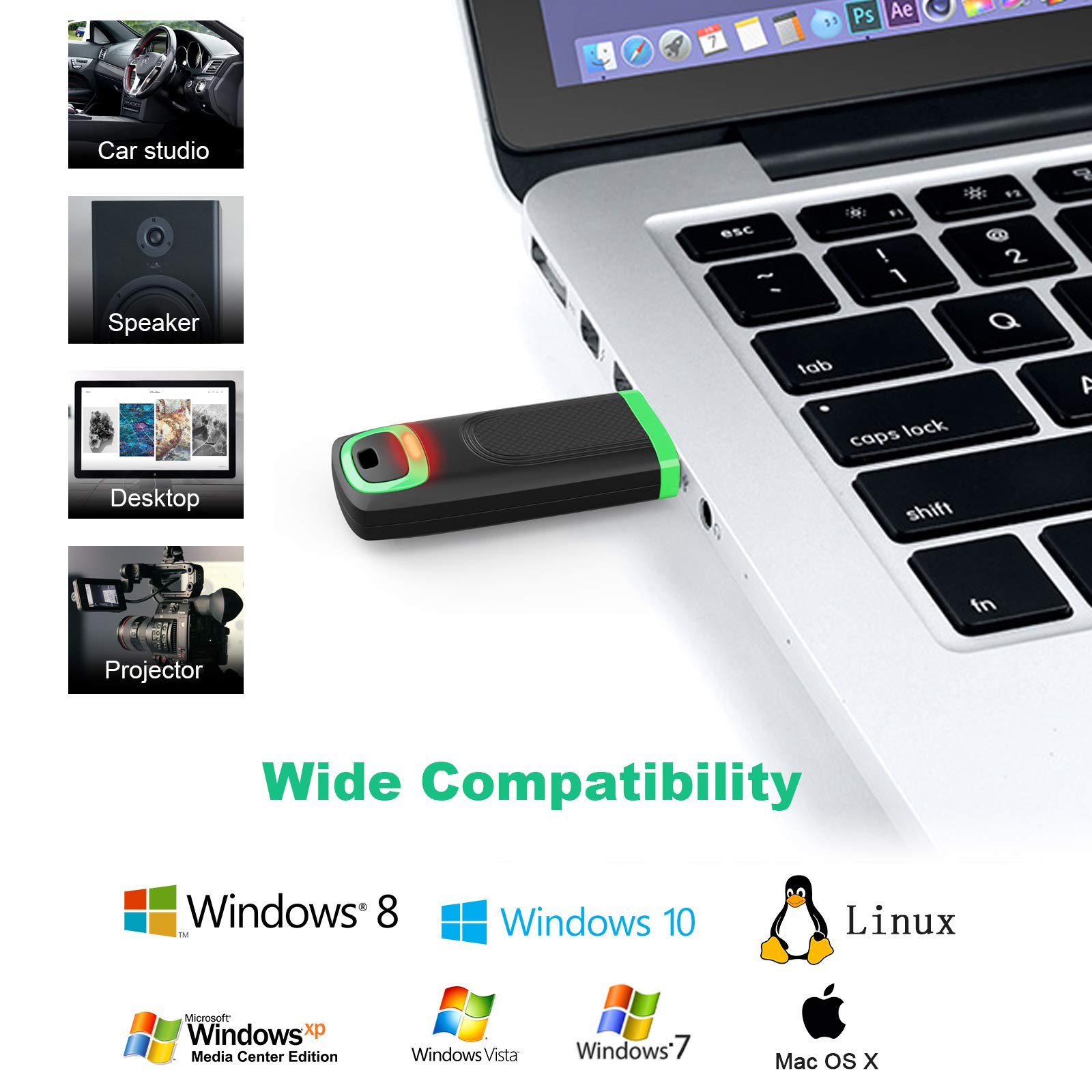 Vansuny 128GB USB 3.1 Flash Drive - 350MB/s, Super Speed Solid State USB Drive USB3.1 Gen 2 Thumb Drive USB Memory Stick Thumb Drive Jump Drive Pendrive