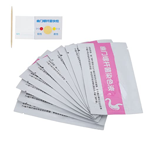 10pcs H Pylori Test Paper Set, Professional Home Helicobacter Pylori Test, Helicobacter Pylori is an Important pathogenic Source of Stomach Diseases