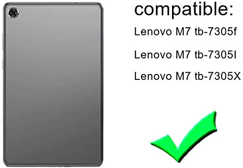 FIEWESEY For Lenovo Tab M7 Case,For Lenovo Tab M7 Gen 3 Case,Heavy-Duty Drop-Proof Shock-Resistant Rugged Hybrid case(Built-in Stand)for Lenovo Tab M7 Gen 3/M7/TB-7305F/TB-7305I/TB-7305X(Black/Black)