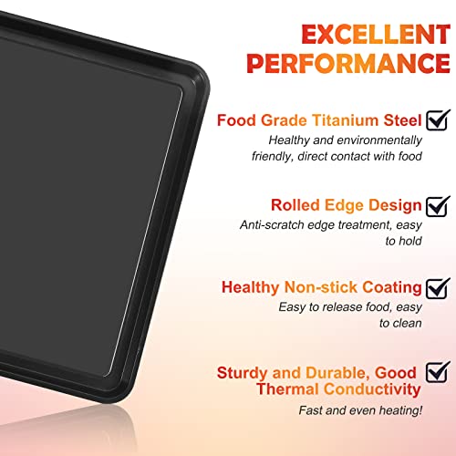 11" × 11" Baking Pan for The Smart Oven BOV800XL, Replacement Breville Toaster Oven Pans Fit Smart Oven Pro BOV810BSS, Smart Oven Pro BOV845BSS and The Smart Oven Air BOV900BSS
