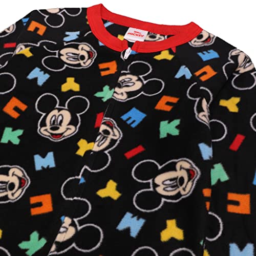 Disney Unisex Kids' Mickey Mouse Footed & Footless One Piece Fleece , MICKEY BUD 3, 2T