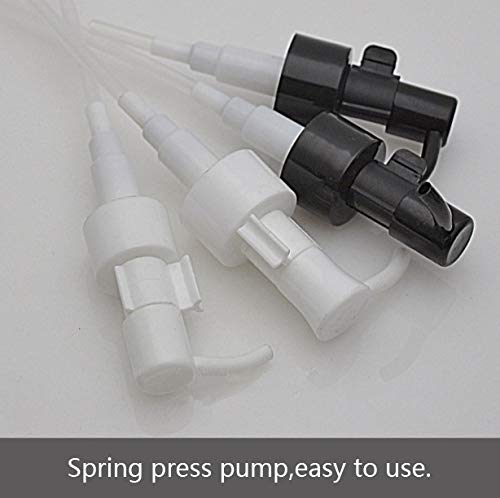 2PCS 60ML/2oz Blue Glass Pump Bottles with Black Pump Top Cosmetic Make-up Cream Lotion Sample Packing Storage Container Vial Jar for Emulsion Essence