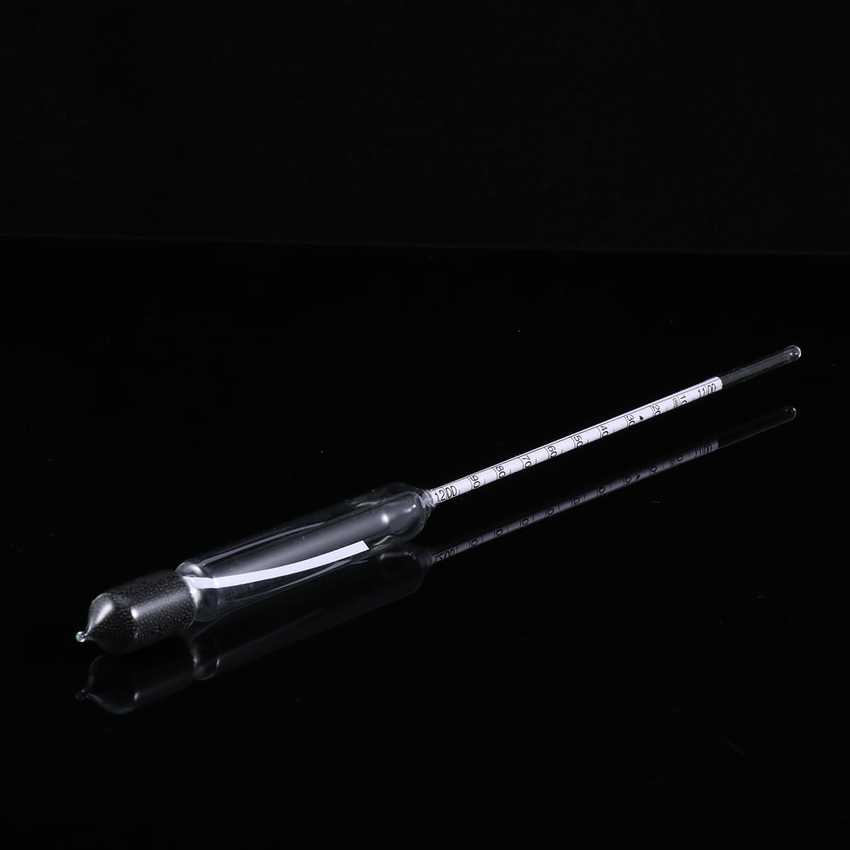 2Pcs Glass Hydrometer Densitometer Glass Float Meter, Pram,Light Meter (1.1-1.2)