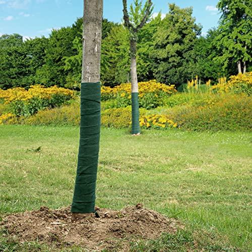 2 Pack Tree Protector Wraps, Total 130 Foot Winter-Proof Tree Trunk Guard Shrub Plants Antifreeze Bandage Protector Wrap Tree Protection for Keep Warm and Moisturizing, Tree Wraps to Protect Bark