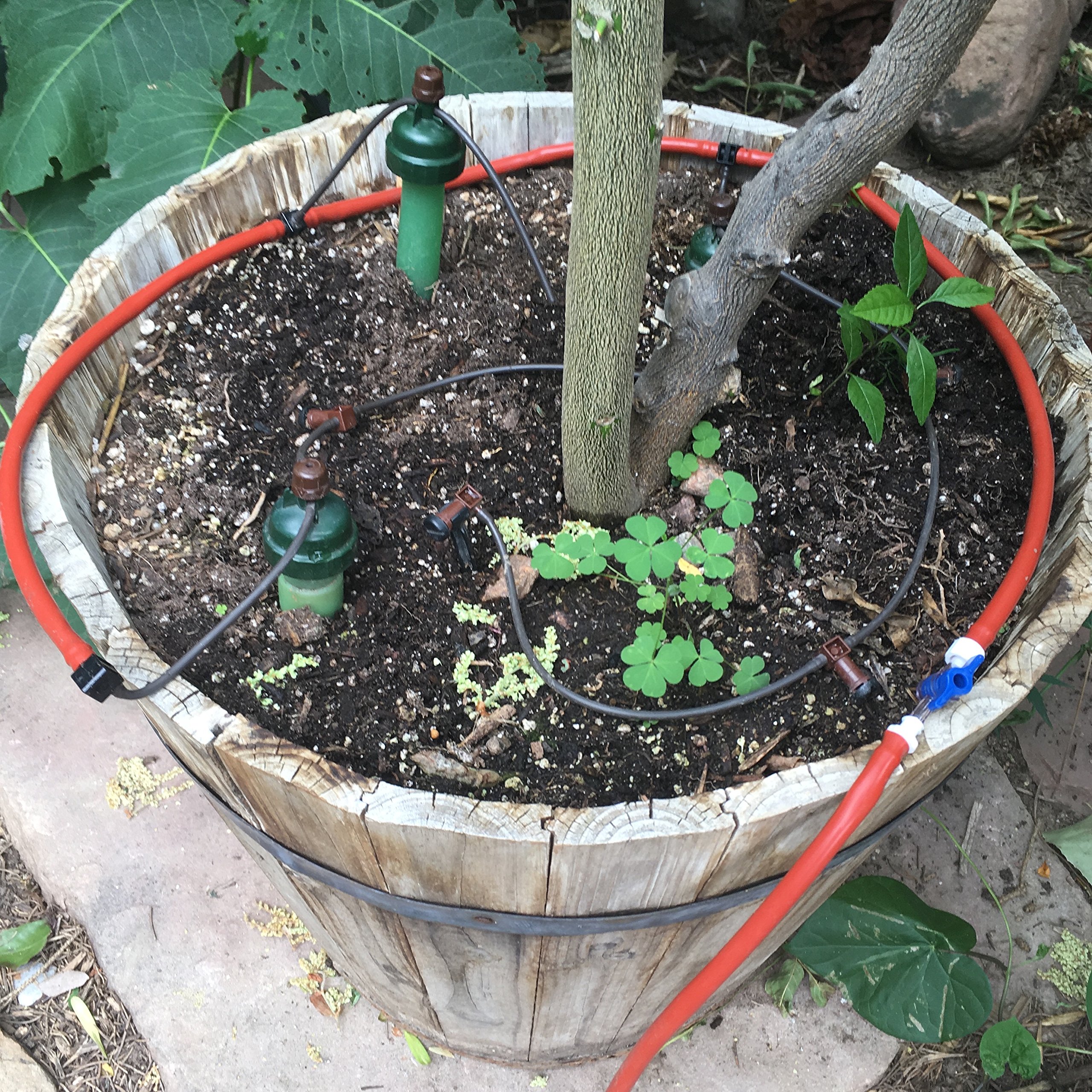 4 Pack - 10 Distributor Drippers with 3mm Tubing for Irrigation and Automatic Watering