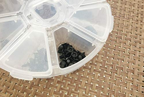 160pcs Mini Electronic Digital Cross Countersunk Head Small Screw Black Set Repair for Laptop Screw SCRW-093194