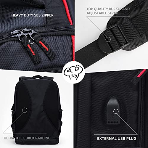 519 Fitness Meal Prep Backpack,Insulated Cooler Lunch Backpack with Computer Compartment,Hiking Picnic Cooler Rucksack for Men and Women,3 Meal Containers,2 Ice Packs and Protein Shaker(Black)