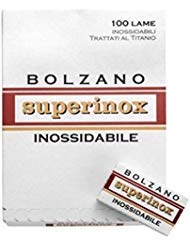 100 Bolzano Inossidabile Double Edge Safety Razor Blades