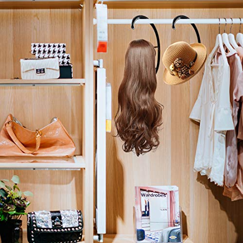 4 Pack Wig Hanger, Portable Hanging Wig Stand For Wigs and Hats, Collapsible Wig Dryer, Sturdy Wig Hanging stand, Collapsible Wig Display Holder Tool