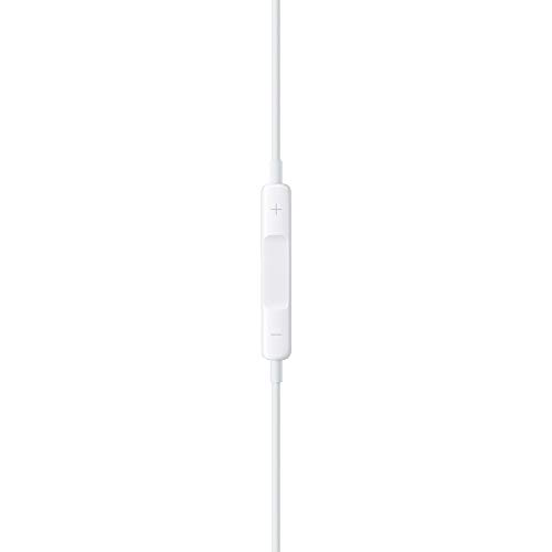 Apple EarPods in-Ear Earbuds with Mic and Remote Earbud Headphones White with USB-C to 3.5 mm Headphone Jack Adapter (Renewed)