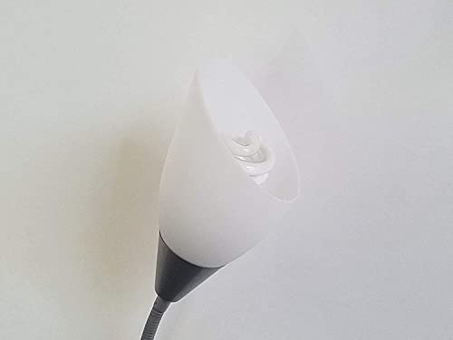 2 Pack Plastic Lampshade,5.7 inch High,4.1 inch Diameter,1.65 inch Fitter,Replacement Plastic Lamp Shade for LED Floor Lamp [White]
