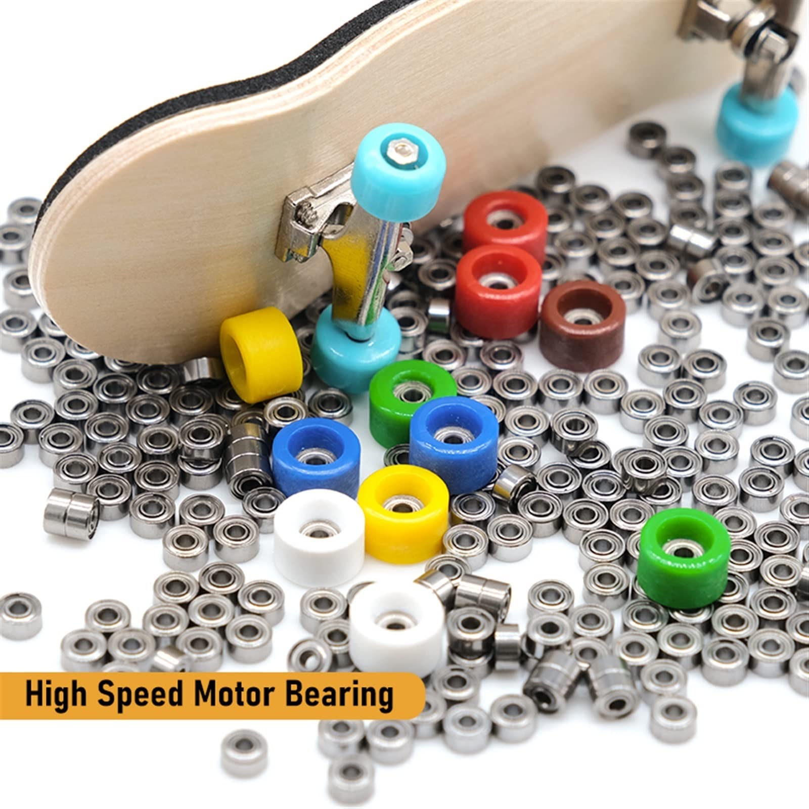 10Pcs 681Xzz 1.5x4x2mm ABEC-9 Fingerboard Bearing Smooth Quiet 681Xzz Bearings for Fingerboard Truck