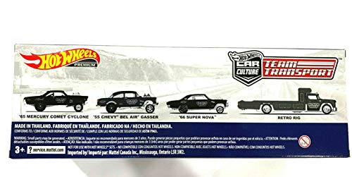 DieCast Hotwheels Premium 2020 TeamTransport Black Hole Gasser Set 1/64 Scale