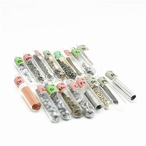 54 Elements in Sealed Glass Tube Pure for Element Collections Grade A Neat and New Good as Gift for Students, Education, Business Gift, Display, DIYs
