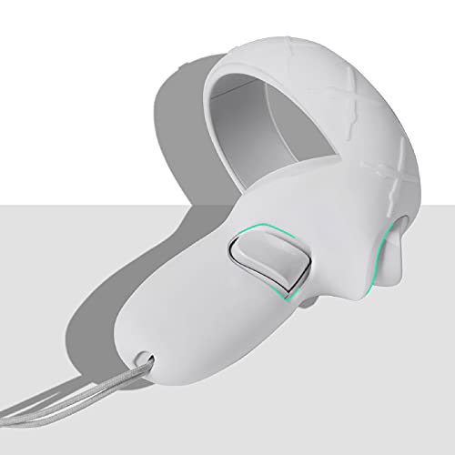 1 Pair VR Controller Grip Cover Handle Protective Silicone Cover for Oculus Quest 2 Headset