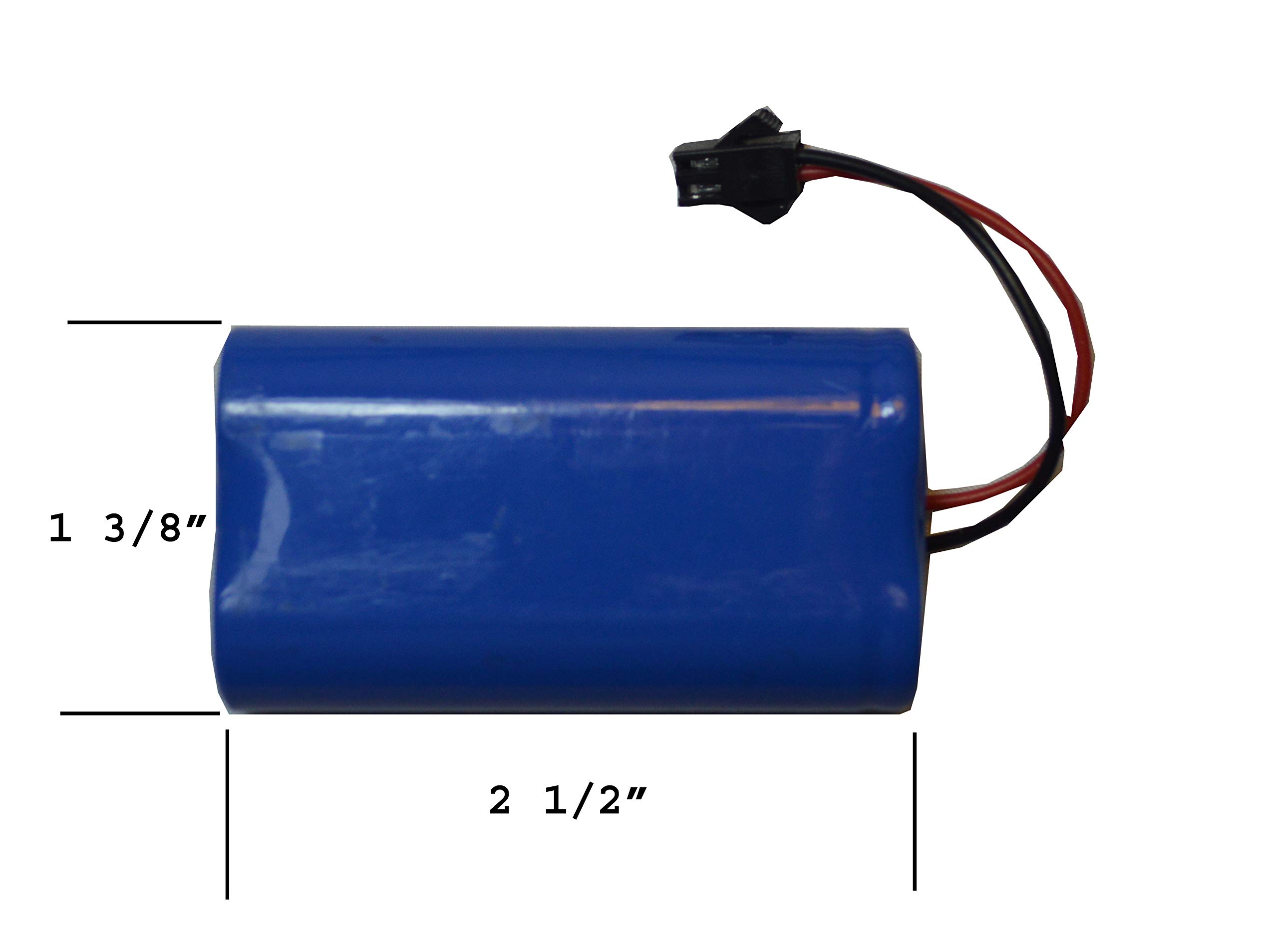 3.7V 3000mAh ICR18650 Rechargeable Battery Pack with SM 2P Plug