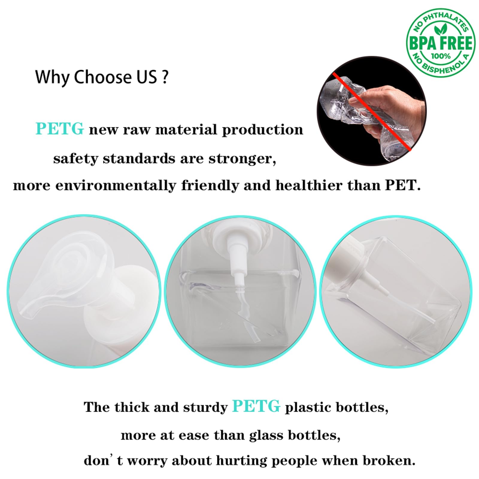 2 Pack Foaming Soap Dispenser 15oz Refillable Foam Liquid Hand Soap Empty Plastic Pump Bottle Container for Bathroom Vanities, Kitchen Sink, Hospital, Clinic, Clear 450ml