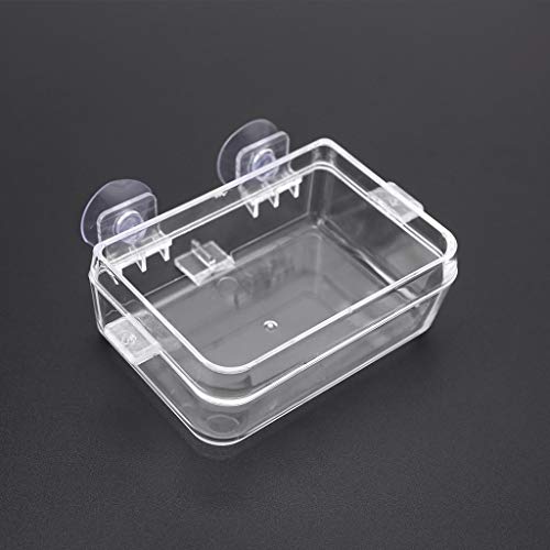 7haofang Reptile Feeder Anti-Escape Food Bowl Turtle Lizard Worm Live Food Container