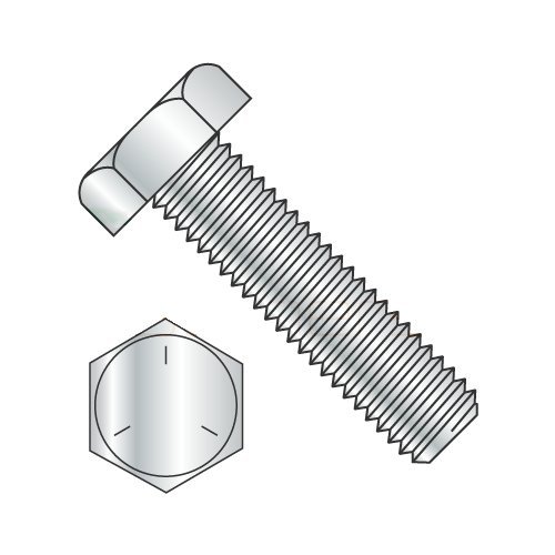 3/8 x 5-1/2" Fully Threaded Hex Tap Bolt Grade 5, Plain Steel (Quantity: 175) Coarse Thread, 3/8-16 x 5-1/2"