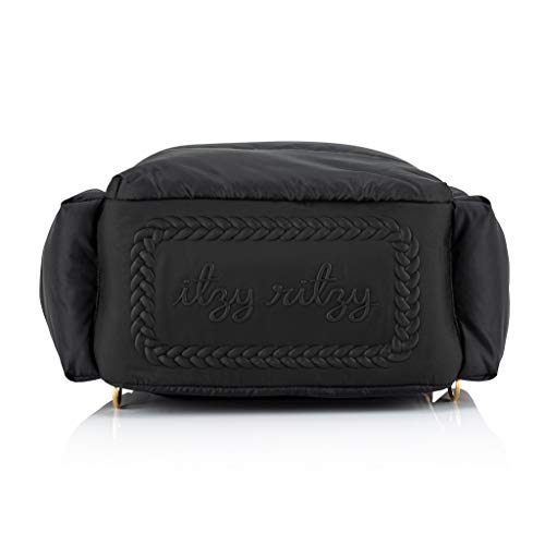 Itzy Ritzy Dream Convertible Diaper Bag Tote Backpack - Baby Diaper Bag with 14 Pockets, Changing Pad & More (Midnight Black)