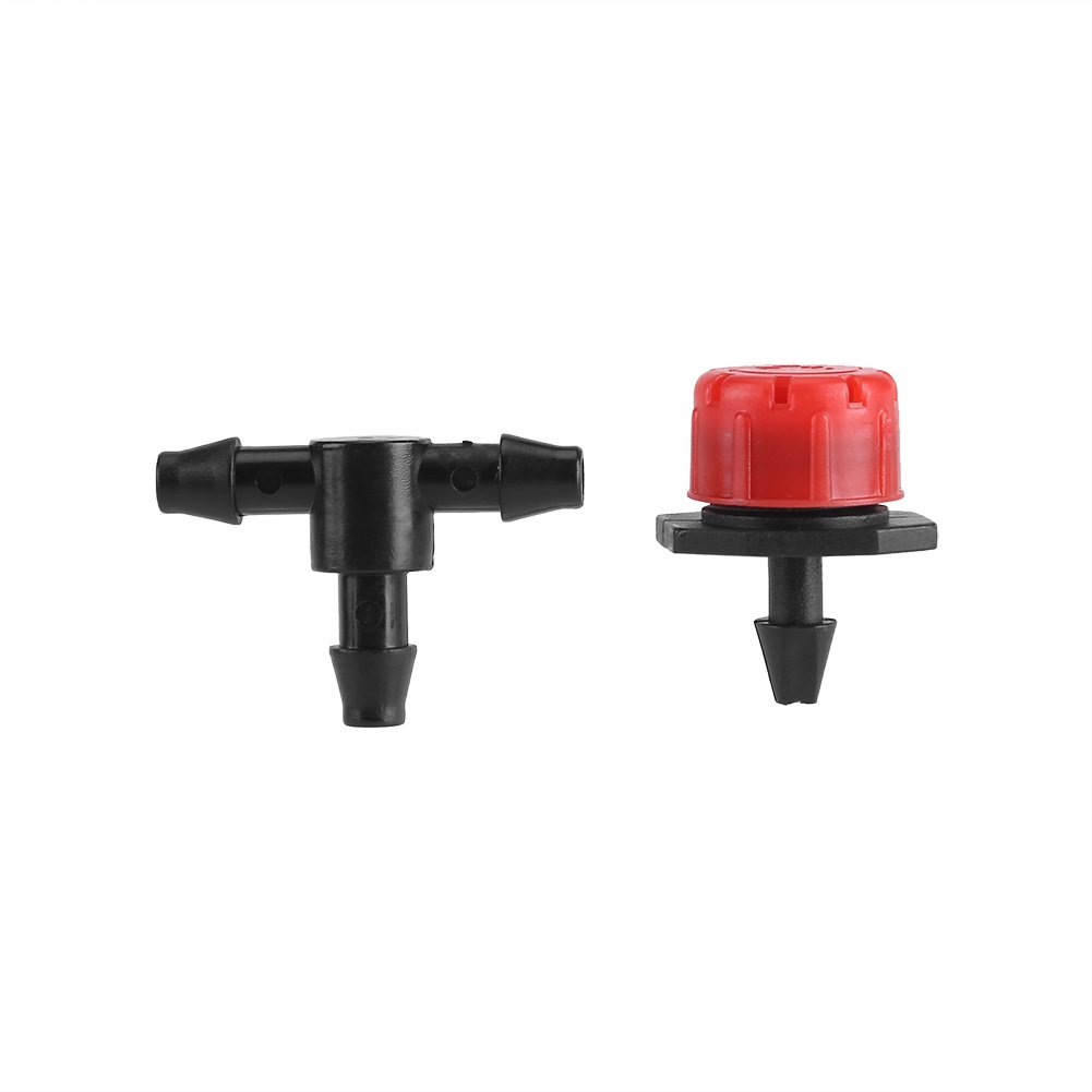 25m Adjustable Automatic Micro Drip Irrigation System Kit Plant Self Watering Garden Hose Kits DIY Watering Timer Automatic Patio Mister for Patio Garden Flower Plants