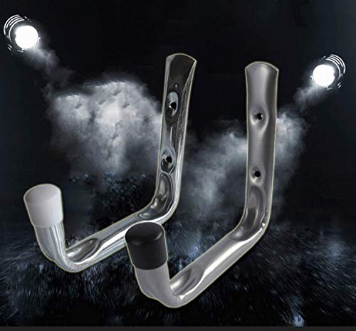 4 PCS Garage Storage Utility Hook Heavy Duty Wall Mounted Storage Hanger Perfect Garage Organizer for Ladders Folding Chairs Surf Boards Fishing Poles Garden Tools Swimming Tools