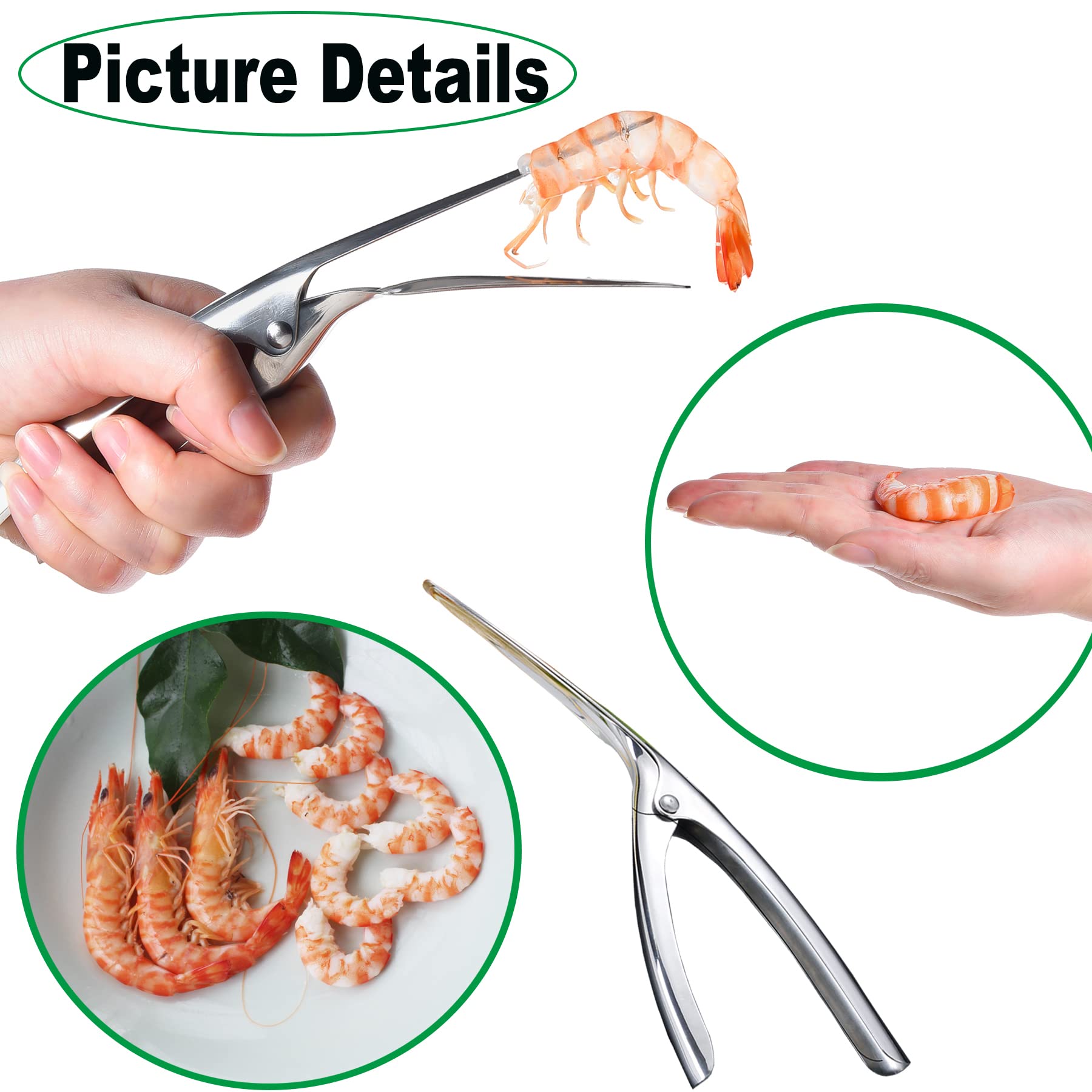 2 Pcs Shrimp Deveiner Tool Shrimp Cleaner, Shrimp Knife ShrimpThread Knife Shrimp Deveining Tool,Shrimp Peeler Set, Toad Fish Shrimp Cleaner Shrimp Peeler.