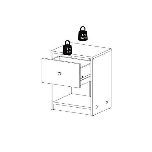Home Square 2 Piece Chest and Nightstand Bedroom Set in Gray