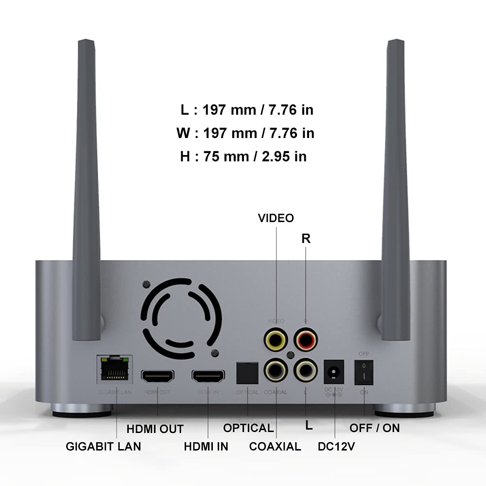 zidoo Z10Pro 4K Media Player, with Realtek 1619DR 2G+32G, HDR10+ Set Top Box, 4K HDR Android 9.0 TV Box, support Ethernet WiFi, NAS with HDD Bay up to 14TB