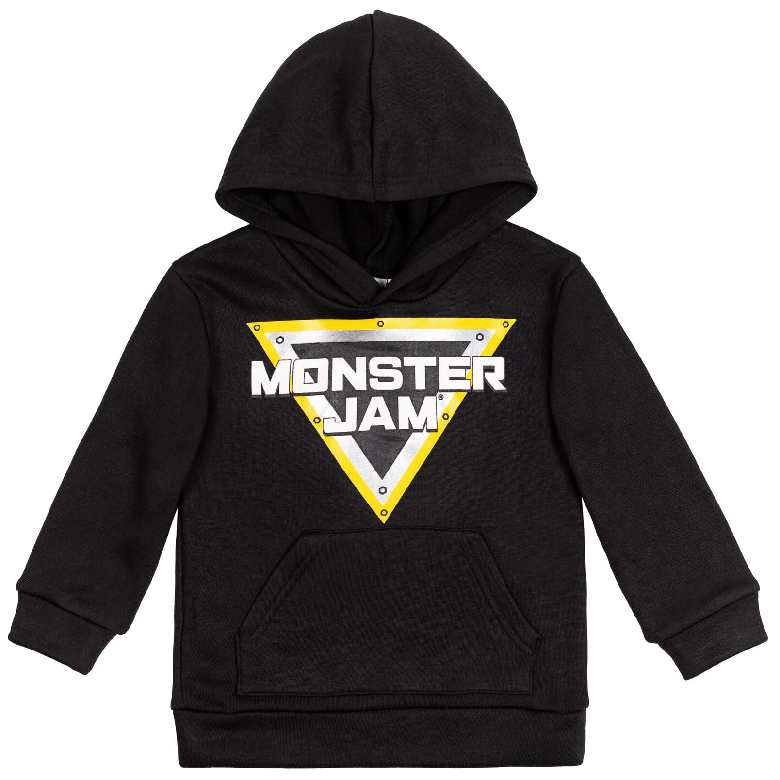 Monster Jam Trucks logo Little Boys Fleece Hoodie Black 7-8