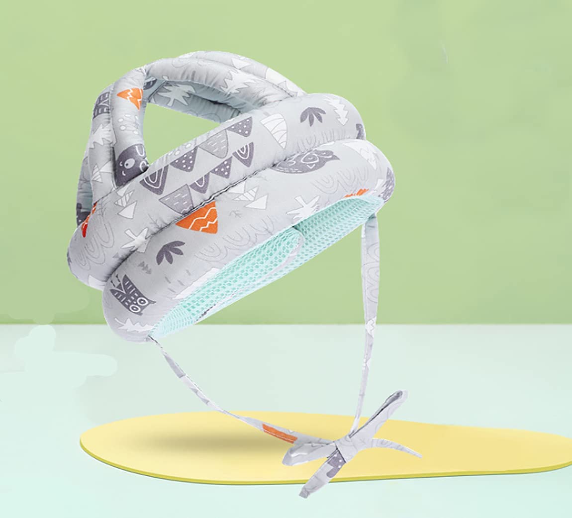 Cute Baby Safety Helmet Toddler Head Protection Adjustable Baby Bumper Hat Head Cushion Helmet Bumper Bonnet
