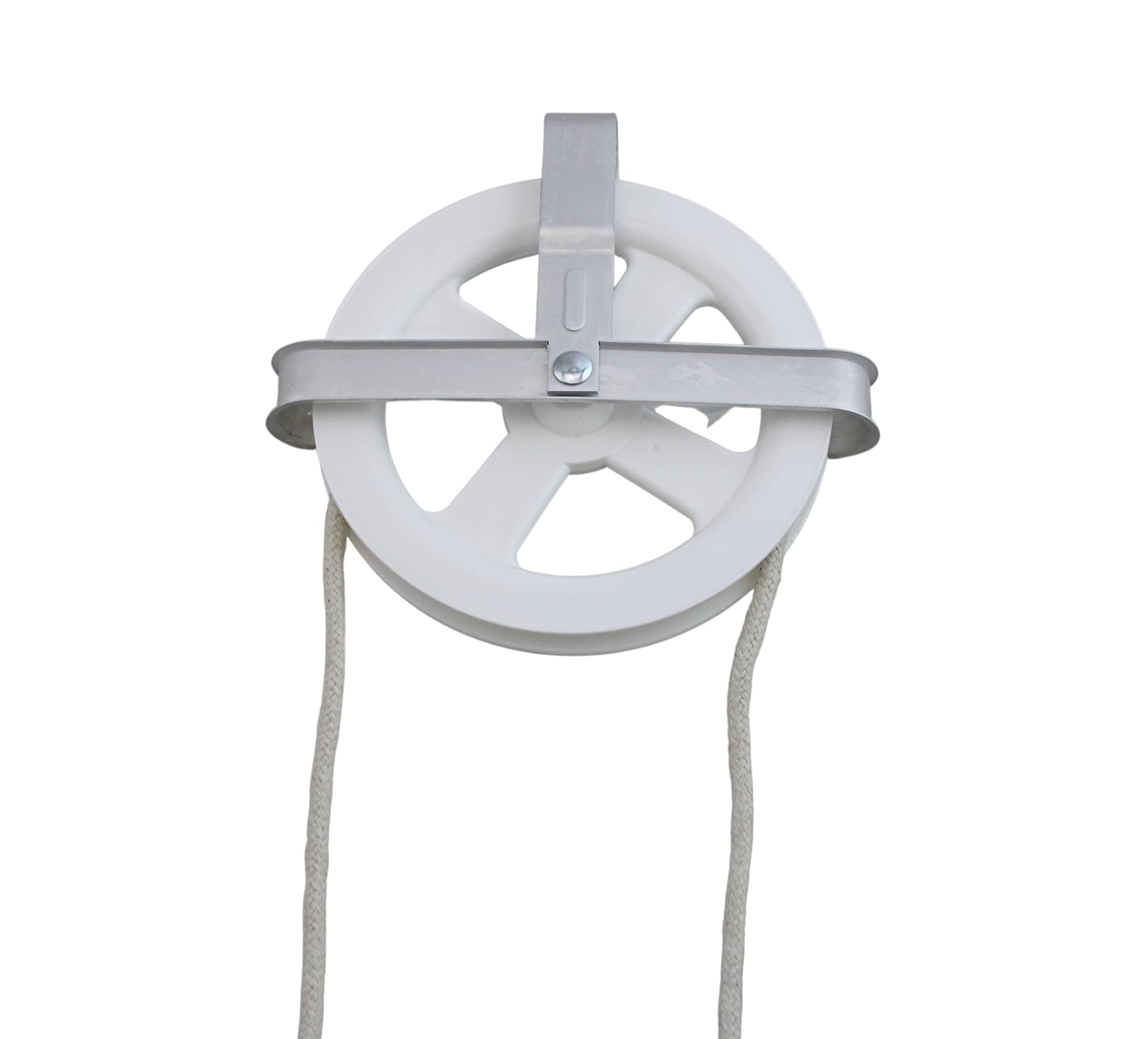 2 Piece Set Clothesline Pulley Weather Resistant 5 Inch Aluminum Axle Rustproof Deep Groove for Outdoor Laundry Drying Line Pulley for Clothes, Coats, Blankets, and More