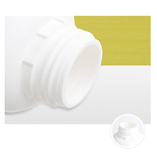 Othmro 5Pcs 300ml Plastic Bottles, Lab Cylindrical Chemical Reagent Bottle, Wide Mouth Laboratory Reagent Bottle, Sample Sealing Liquid Storage Container for Food Store White