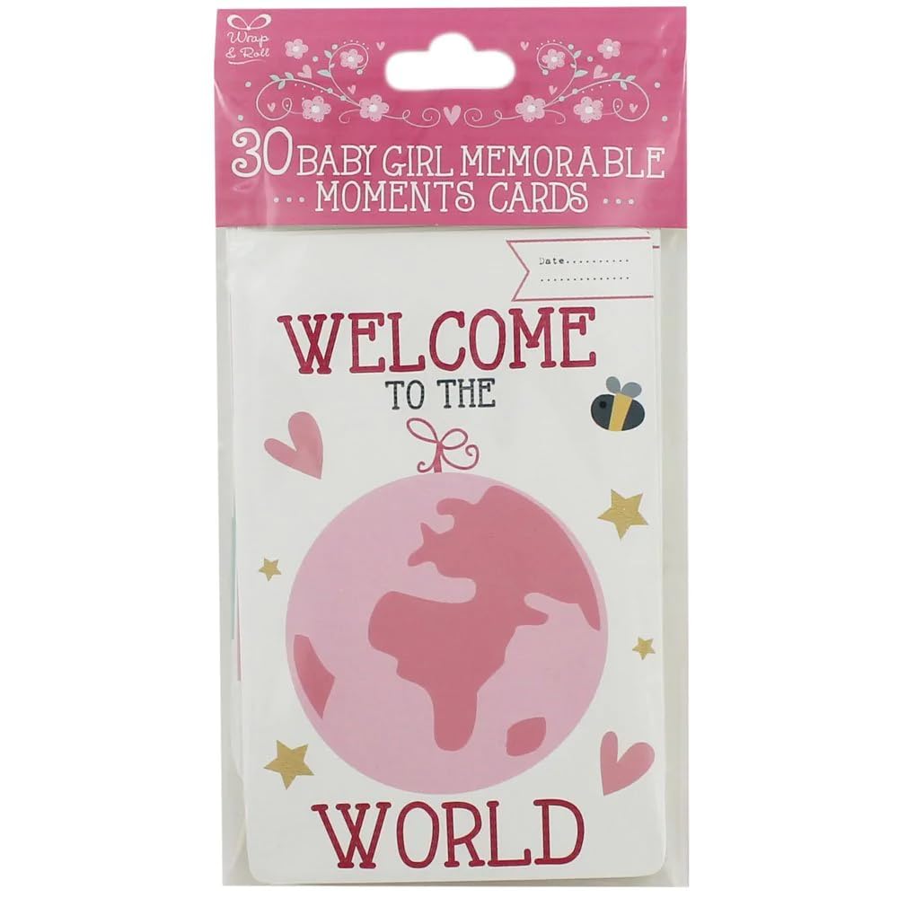 30 Baby Girl Memorable Moments Cards Cute Children Keepsakes (Dispatched from UK)