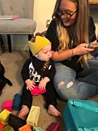 LDDCX Baby Birthday Party Crown Headband Hat, Knitted Hat Warm Beanie Cap.(LDZ28) (Yellow)
