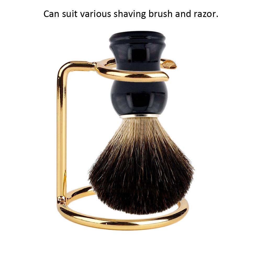Shaving Brush Stand, Brush Shaving Holder, Stainless Steel Stand Holder Lightweight Space Saver Shave Brush Stand for Daily Shaving and Barber Tool