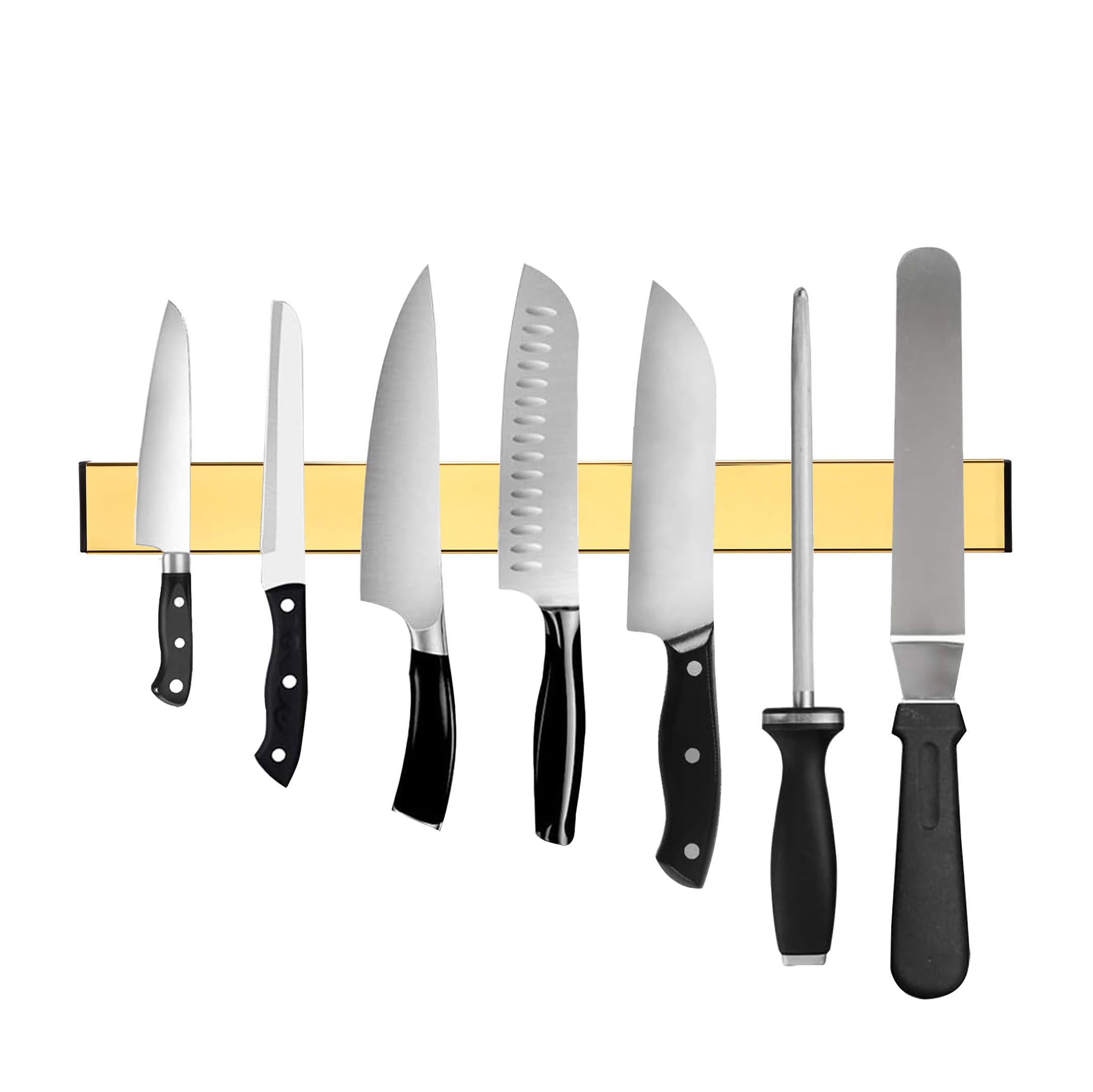 15.7in Magnetic Knife Holder for Wall Magnetic Knife Bar with Multi-Purpose Functionality as a Knife Holder, Knife Strip, Magnetic Tool Organizer, Art Supply Organizer & Home Organizer