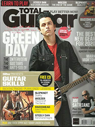 TOTAL GUITAR MAGAZINE, THE BEST NEW GEAR FOR 2020 MARCH, 2020 NO.329 CD INSIDE