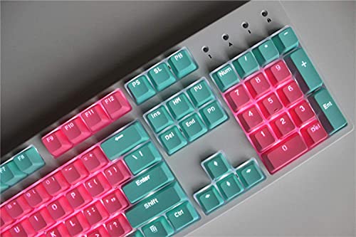 17 Keys Numeric Keypad Numpad Key Cap Number Pad PBT Doubleshot Backlit Keycaps OEM Height ANSI Layout for Cherry MX Switch Gaming 60% 87 104 108 Mechanical Keyboard (Miami NO.1)