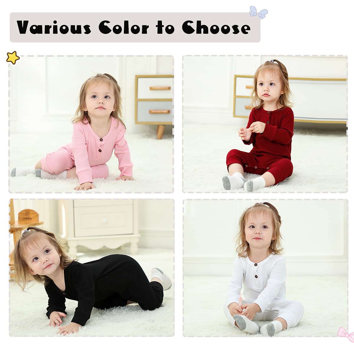 Newborn Baby Boy Girl One Piece Romper Jumpsuit Solid Ribbed Baby Boy Clothes Onesies Outfits