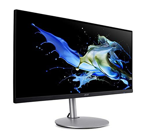 Acer CB342CK smiiphzx 34" UltraWide QHD (3440 x 1440) IPS Zero Frame Monitor with AMD Radeon FREESYNC Technology, 1ms VRB, 75Hz Refresh, Silver (Windows Only) (Renewed)