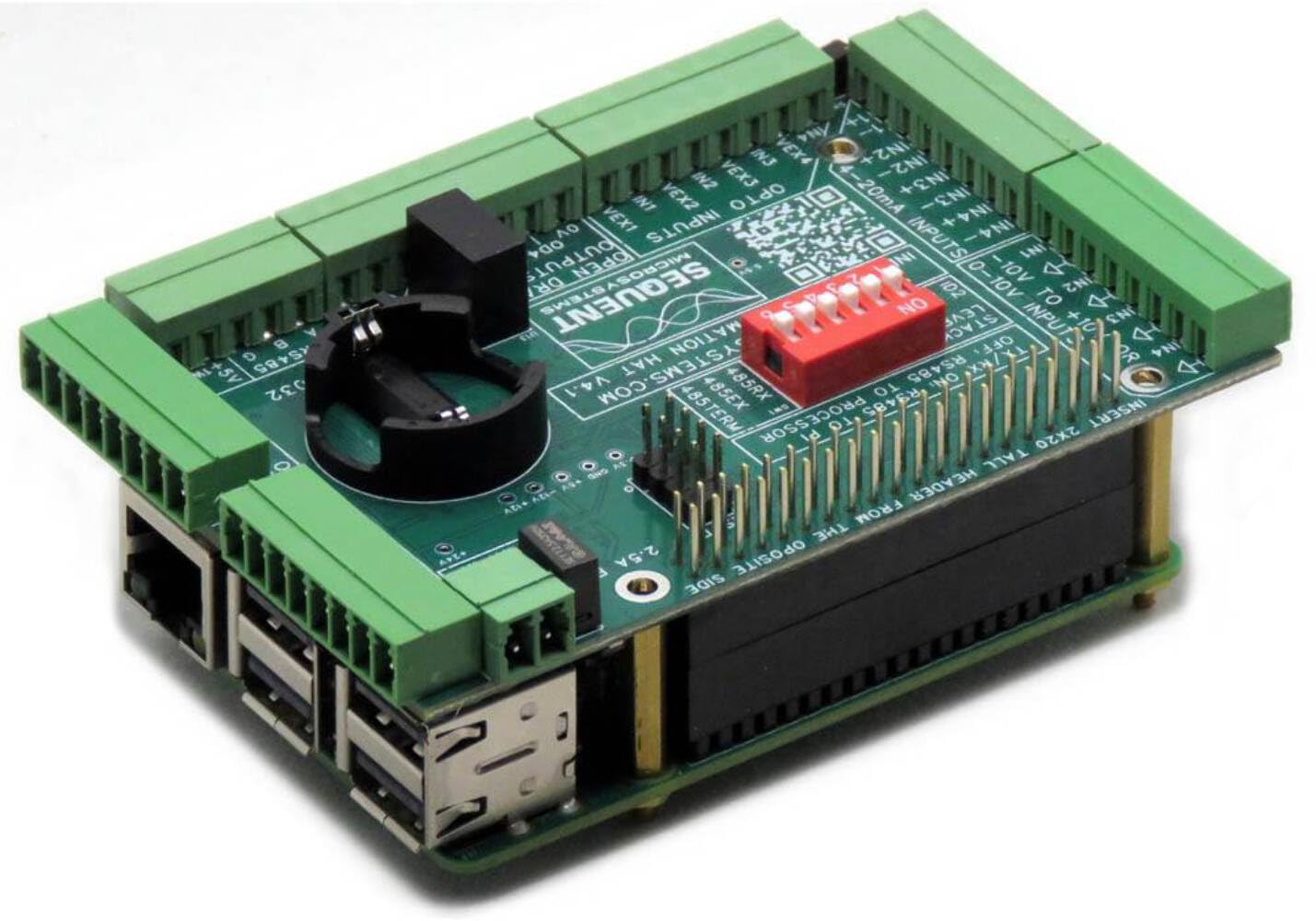 Industrial Automation 8-Layer Stackable HAT for Raspberry Pi